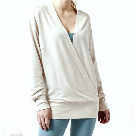Athleta | Sweaters | Athleta Cream Wrap Sweater | Poshmark